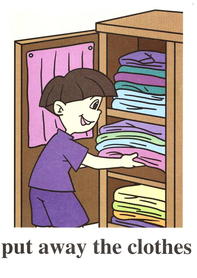 Put Away Laundry Clipart