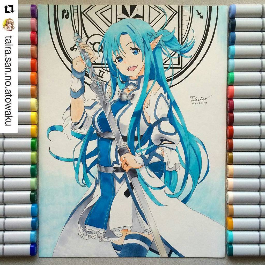 Sword Art Online Asuna Drawing