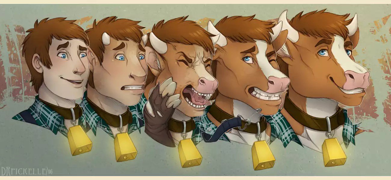 Anthro Cow Transformation