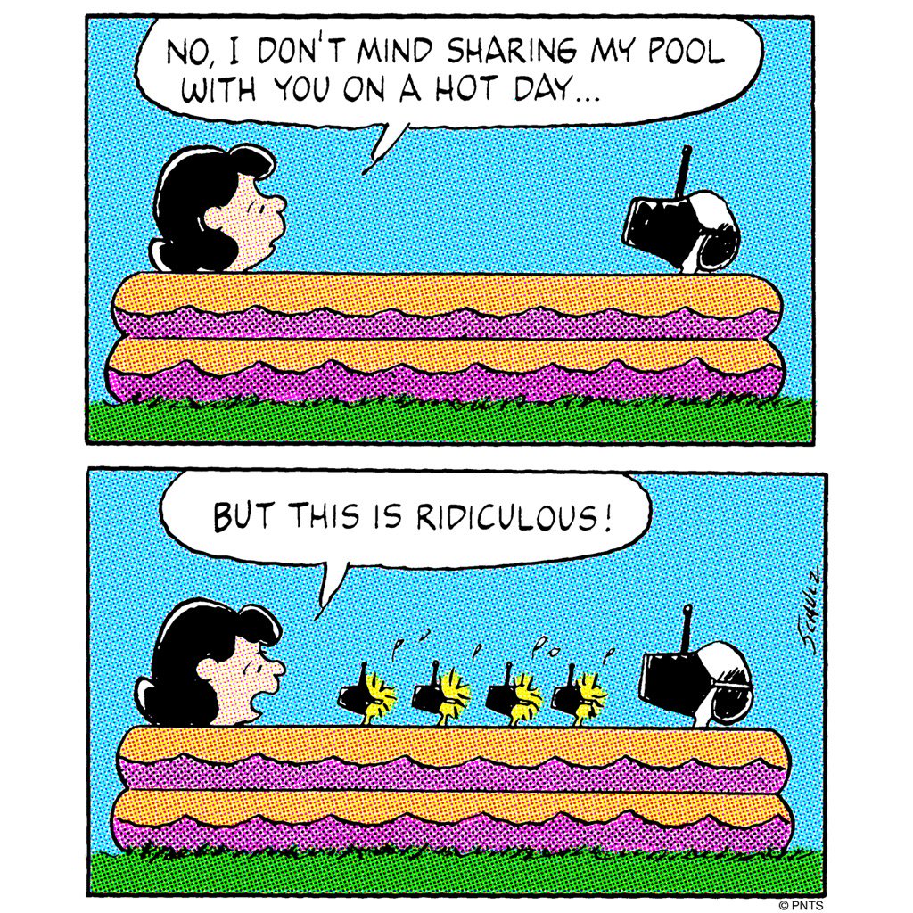 Snoopy Pool Party