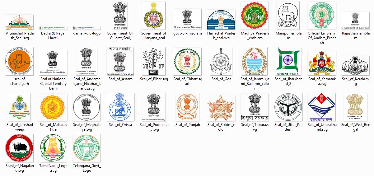 Emblems Of Indian States School Project Chart Stickers, 59% OFF