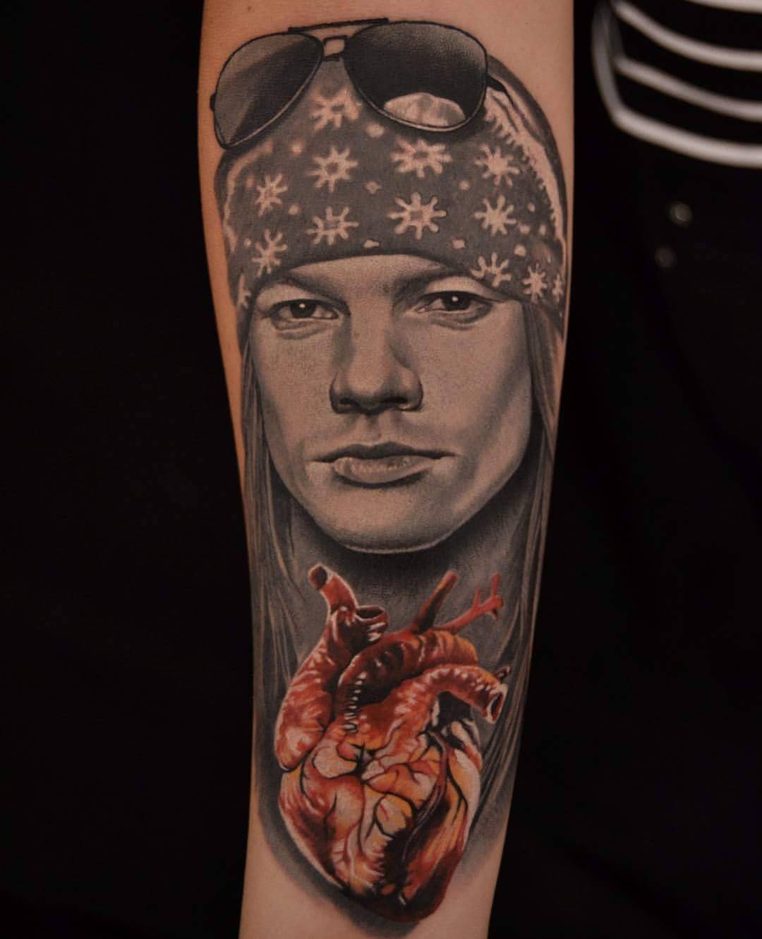 Axl Rose Temporary Tattoos