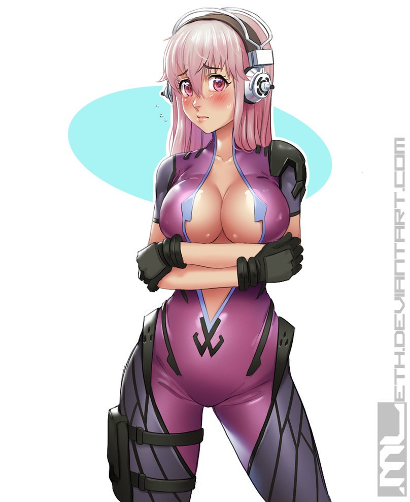 Ant on Twitter: "Super Sonico Widowmaker, by MLeth: https://t.co/le3ruaNNYu #SuperSonico # ...