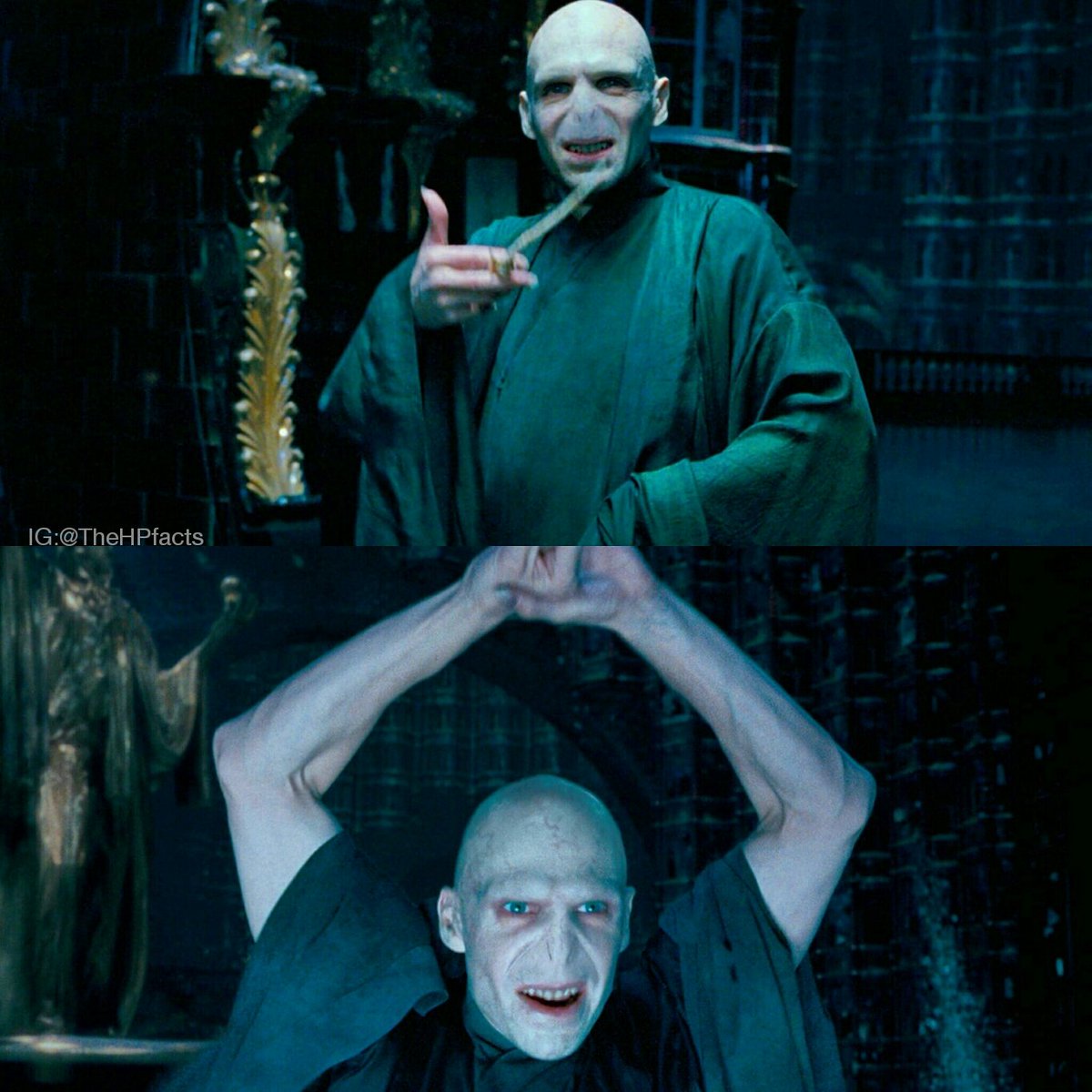 Voldemort Holding Wand