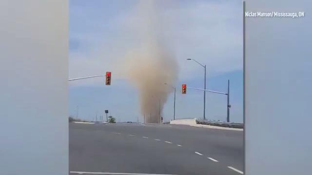 WATCH: Giant dust devil caught on camera in Mississauga, Ontario. | The ...