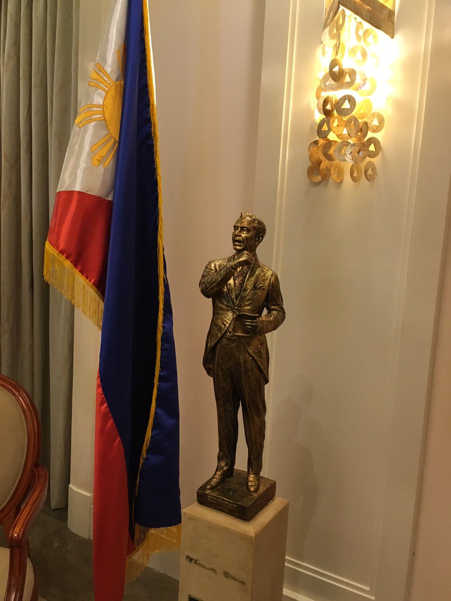 LOOK: Bronze statue of Pres. Manuel Quezon in one of the receiving ...