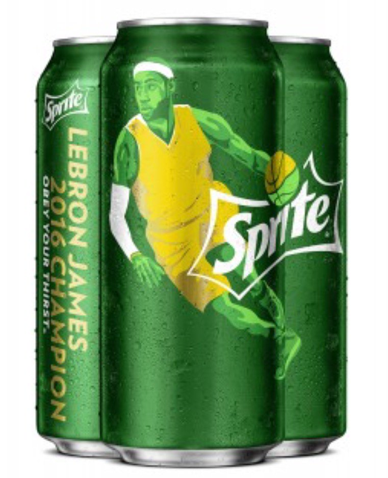 LeBron champ Sprite cans will be sold in Ohio. Sprite's parent Coca ...