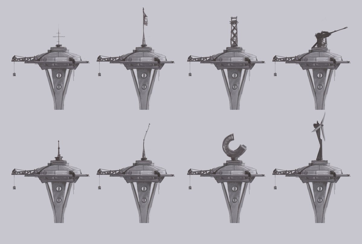 Space Needle Concept Art : r/FalloutCascadia