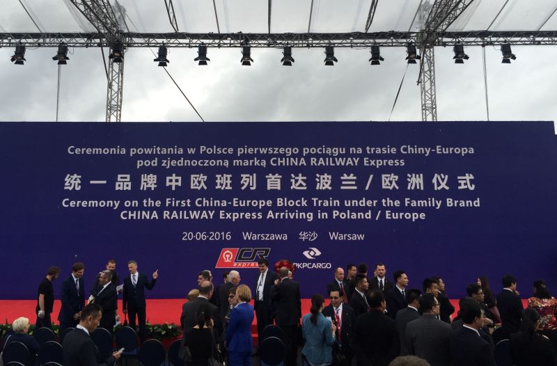 The 1st China-Europe block train under the family brand China Railway ...