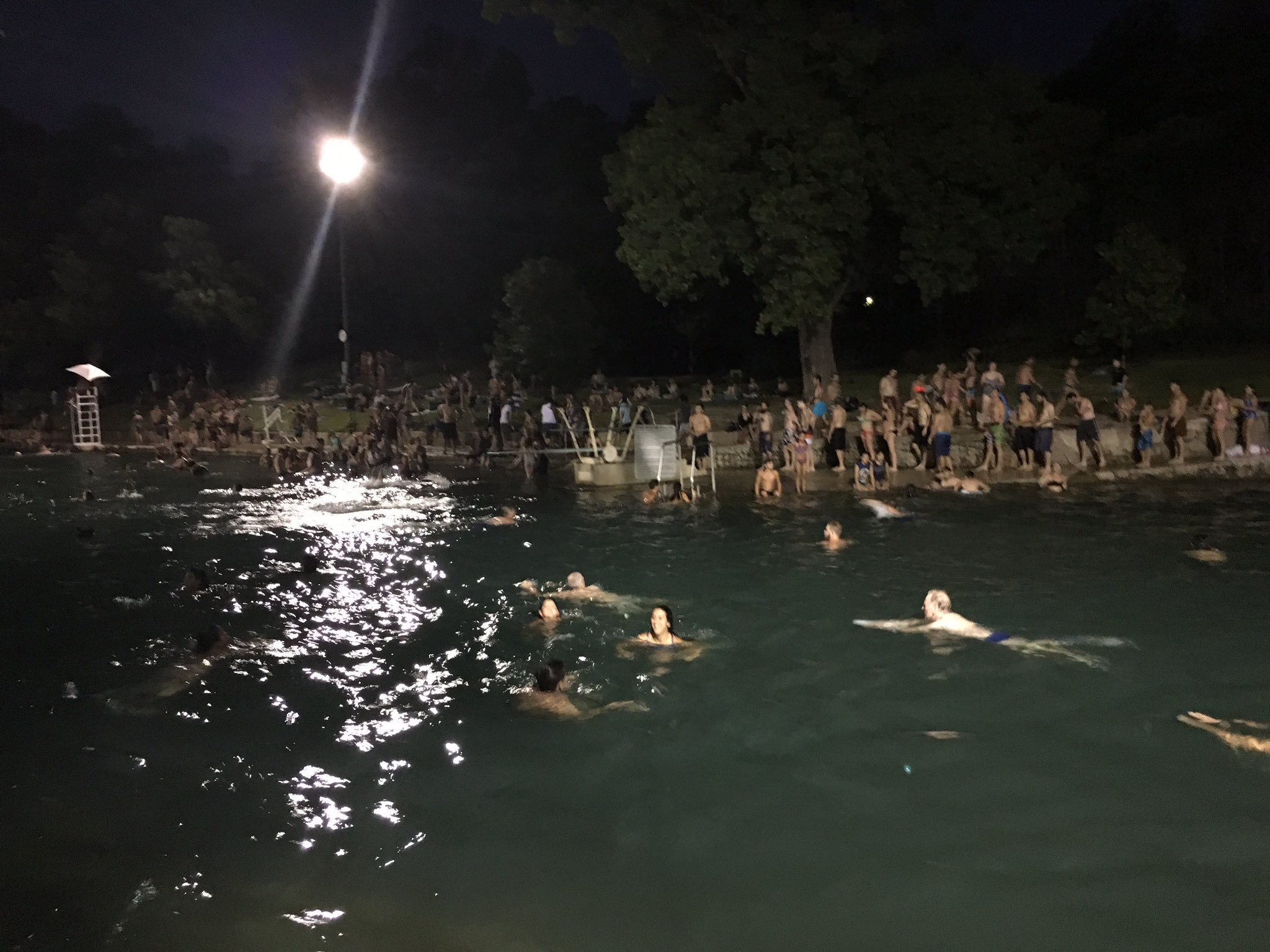 Barton Springs Pool Night