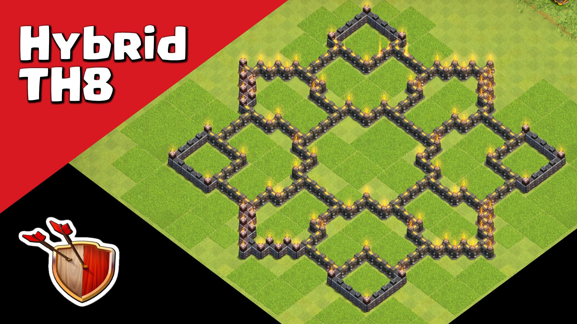 Town Hall 8 Hybrid Base
