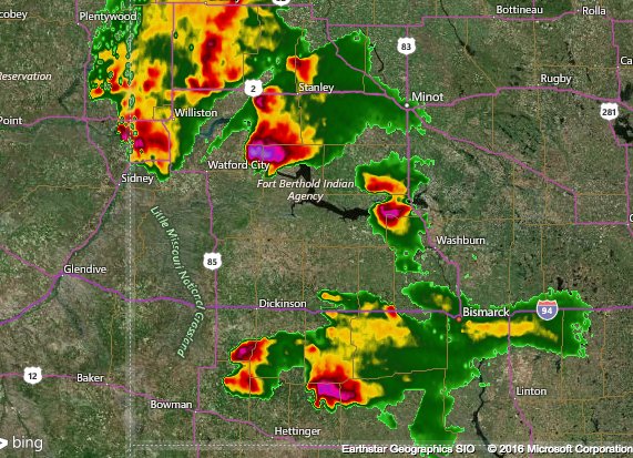 North Dakota Weather Map