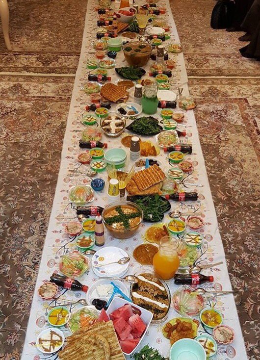 Typical #persian style #iftar #feast. #atashsamaneh #persianfood # ...