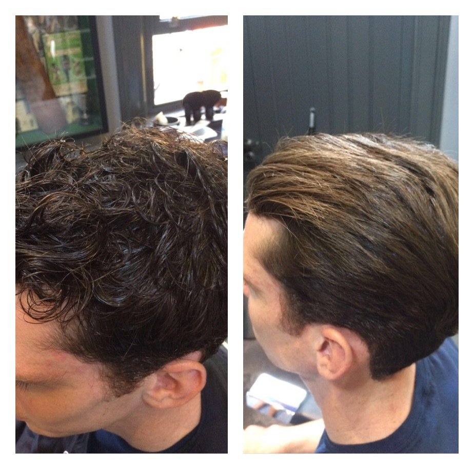 Frizzy Hair Men Before After