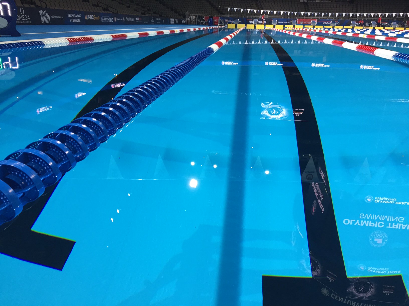 Swimming Pool Lane Lines Background