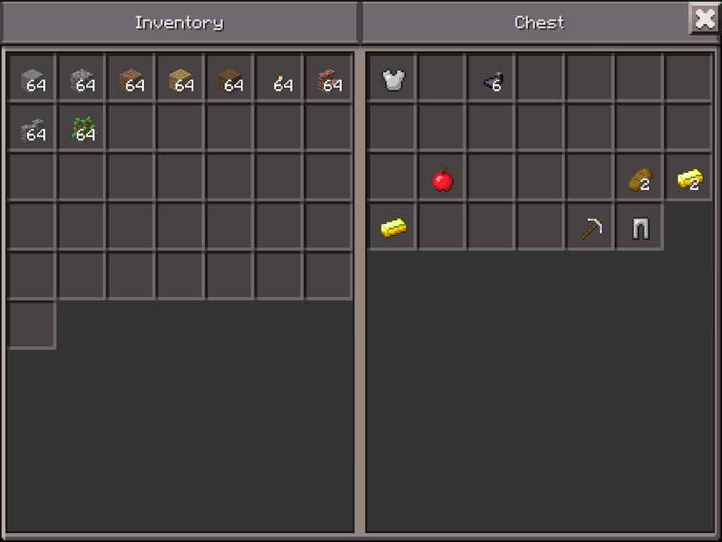 Minecraft Village Blacksmith Chest