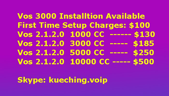 Vos 3000 Installation for VOIP Providers | Vos 3000 installation