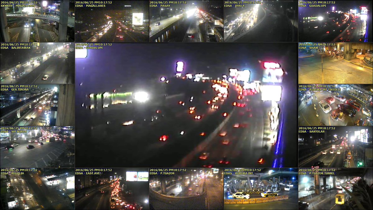 Traffic view of EDSA as of 10:17 PM. mmda | Official MMDA | Scoopnest