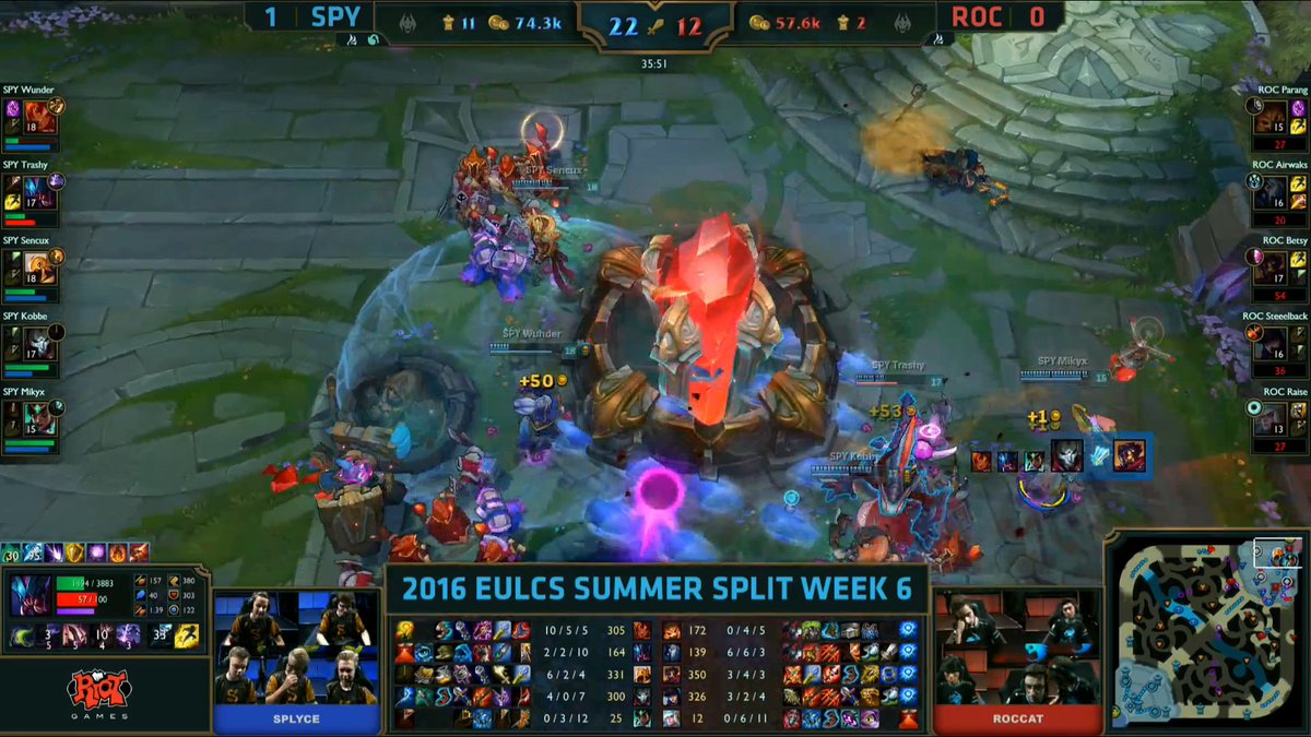 Team ROCCAT vs. Splyce / EU LCS 2016 Summer - Week 6 / Post-Match ...