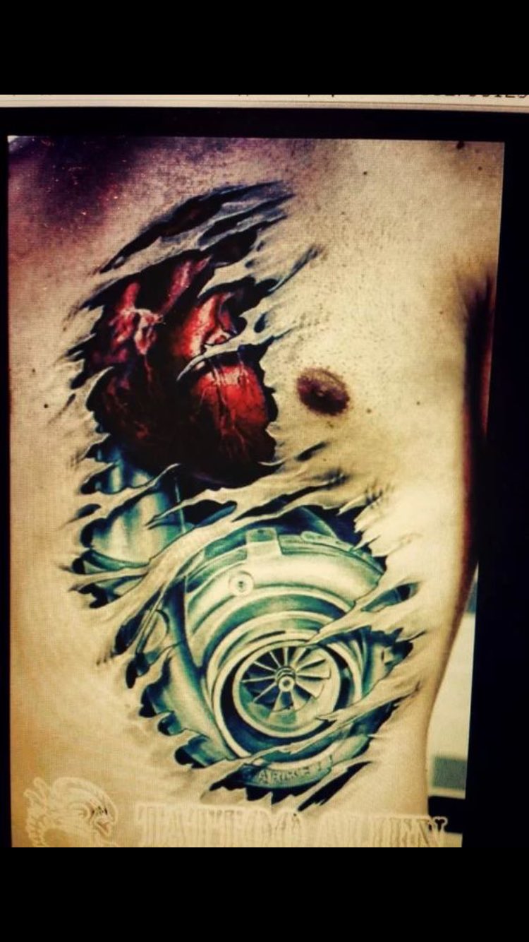 Turbo Heart Tattoo