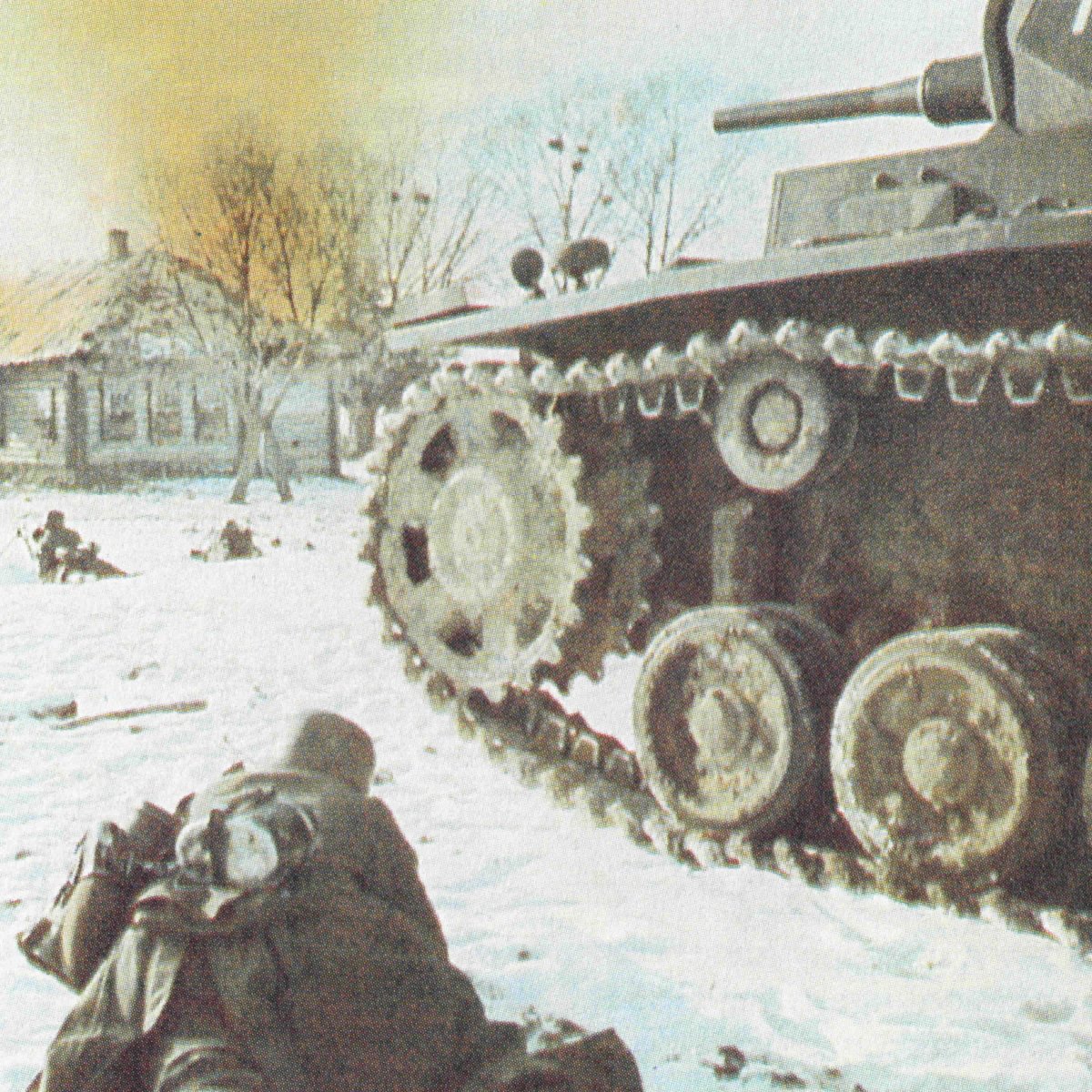 German panzer and soldiers at the battle of moscow, 1941 - scoopnest.com