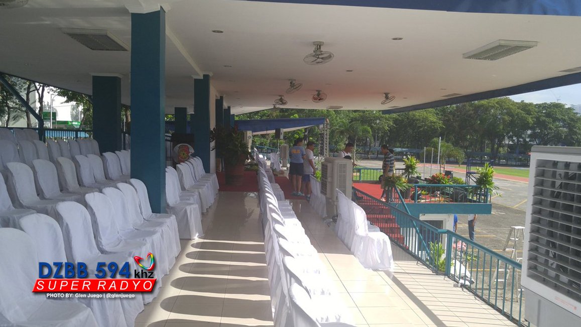 Look: inihahanda na ang grandstand ng camp crame para sa retirement ... Look: inihahanda na ang grandstand ng camp crame para sa retirement ...