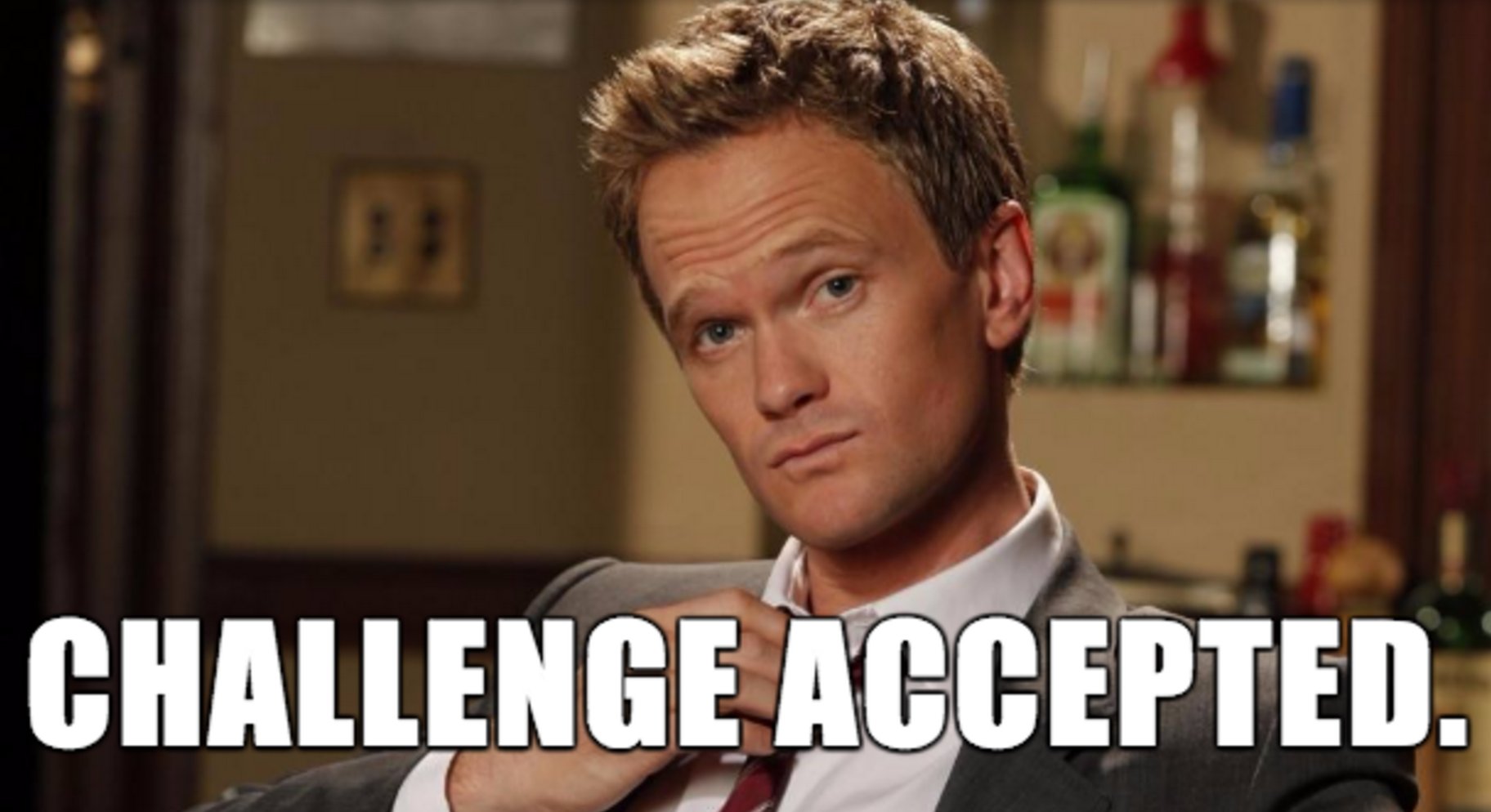 Challenge Accepted Barney Gif