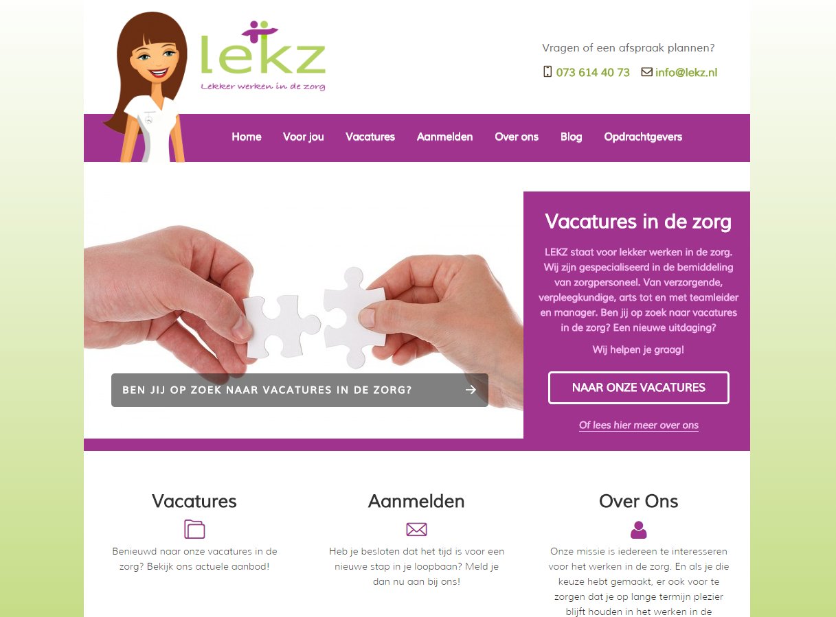 LEKZ on Twitter: "#LEKZ #nieuwewebsite #online #vacaturesindezorg Onze nieuwe site is online ...
