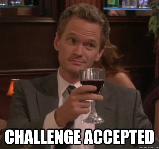 Challenge Accepted Barney Gif