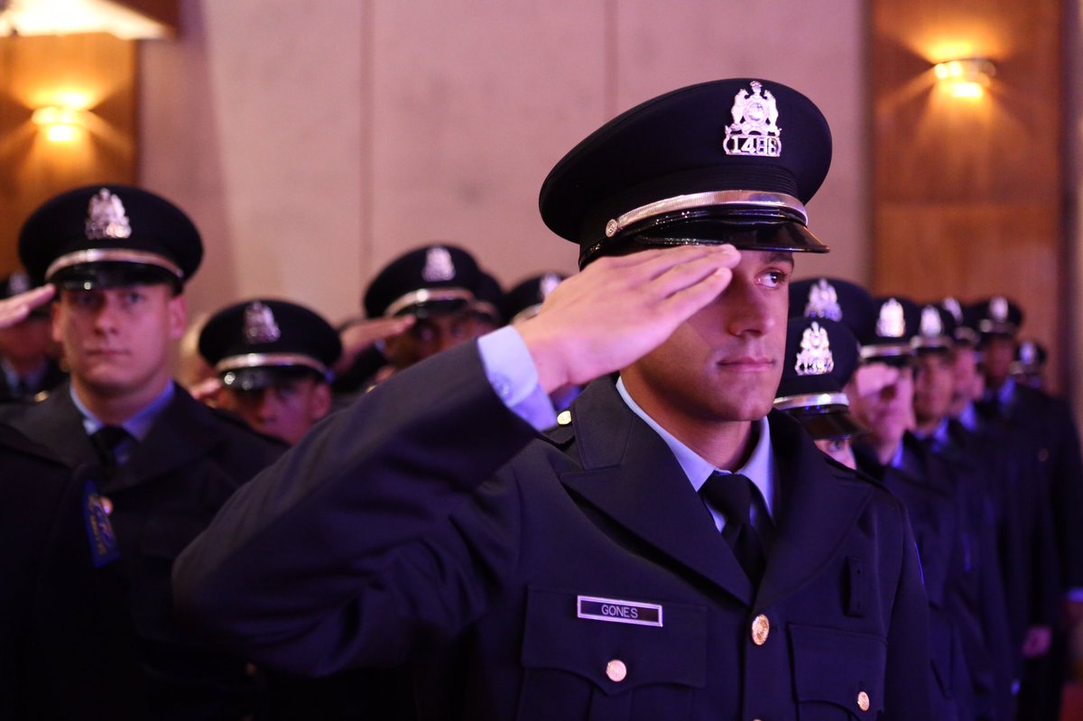 New class of police officers graduating from @slmpd academy tonight ...