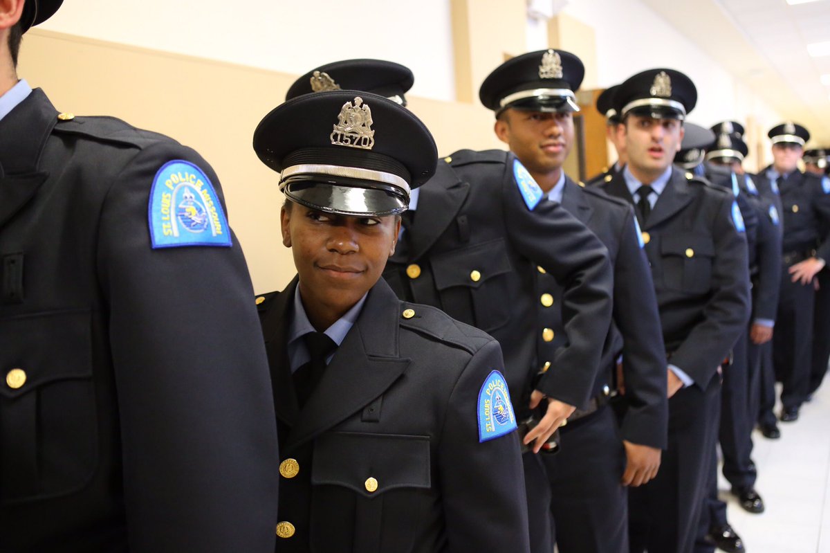 New class of police officers graduating from @slmpd academy tonight ...