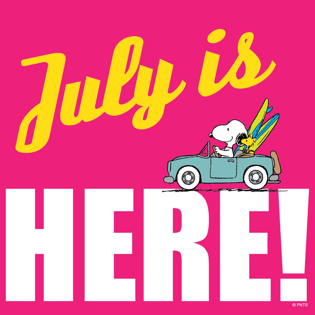 Welcome July Snoopy