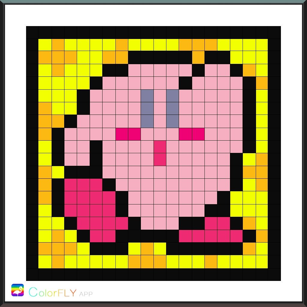 Minecraft Pixel Art Templates Kirby