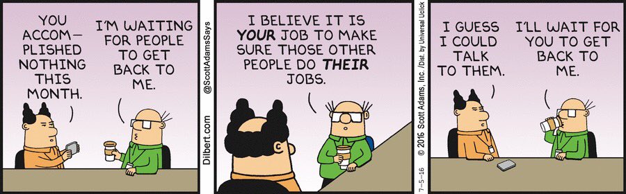 Waiting for people — dilbert today — - scoopnest.com