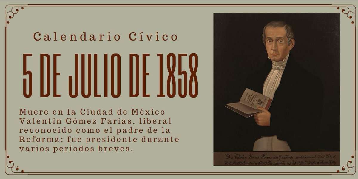 Valentín Gómez Farías: #UnDíaComoHoy muere Valentín Gómez Farías ...