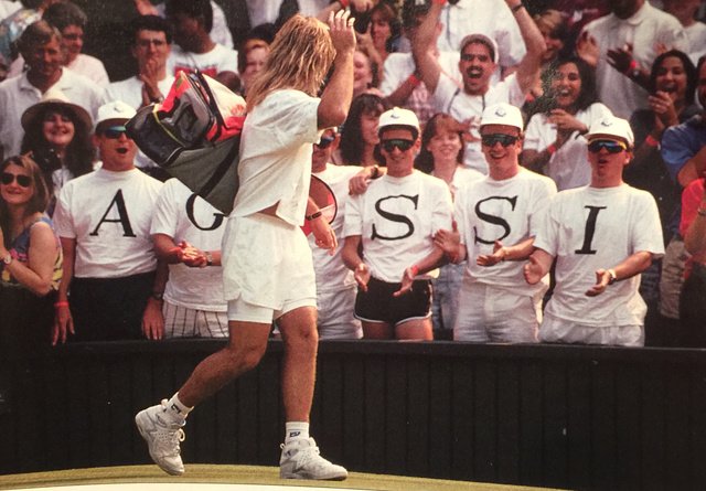 This Date In 1992: Andre Agassi, 22, with what we later find out was a ...