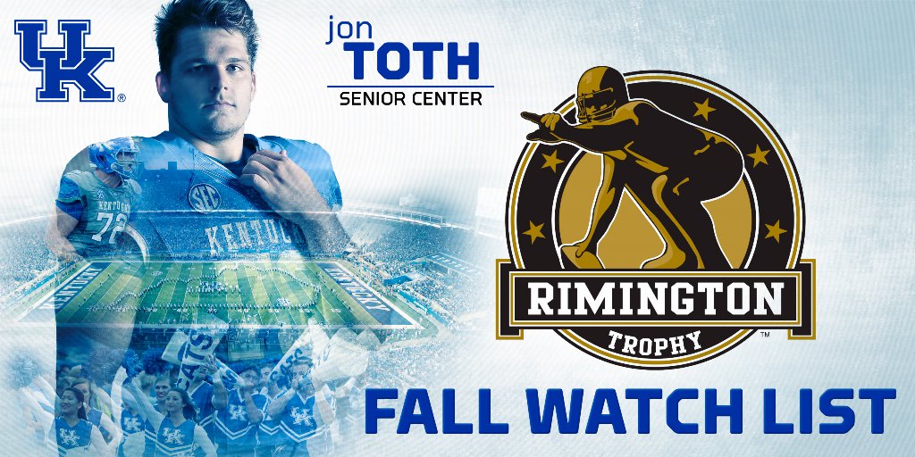Jon Toth named to the watchlist for the Rimington Trophy