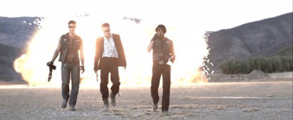 People Walking Away From Explosion