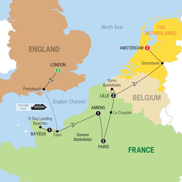 English Channel On World Map - Map