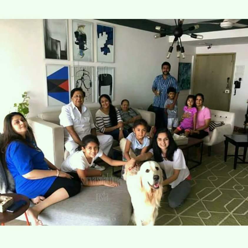 Surya And Jyothika And Diya