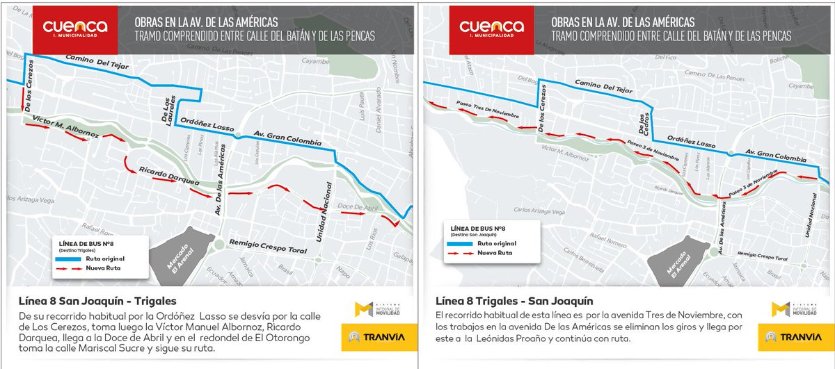 Información importante de @Tranvia_Cuenca sobre líneas de bus que ...
