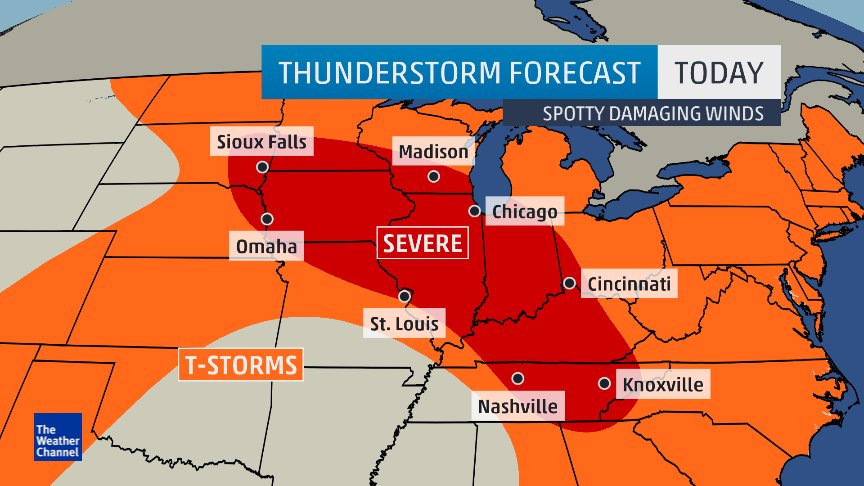 Severe weather ongoing in parts of mid-MS Valley this AM, w/ more ...