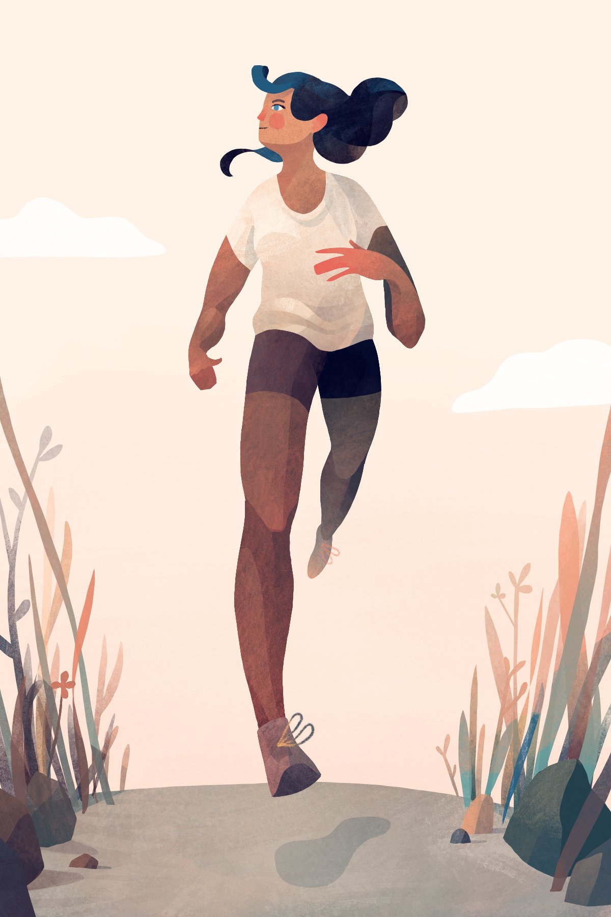 Running Woman Drawing