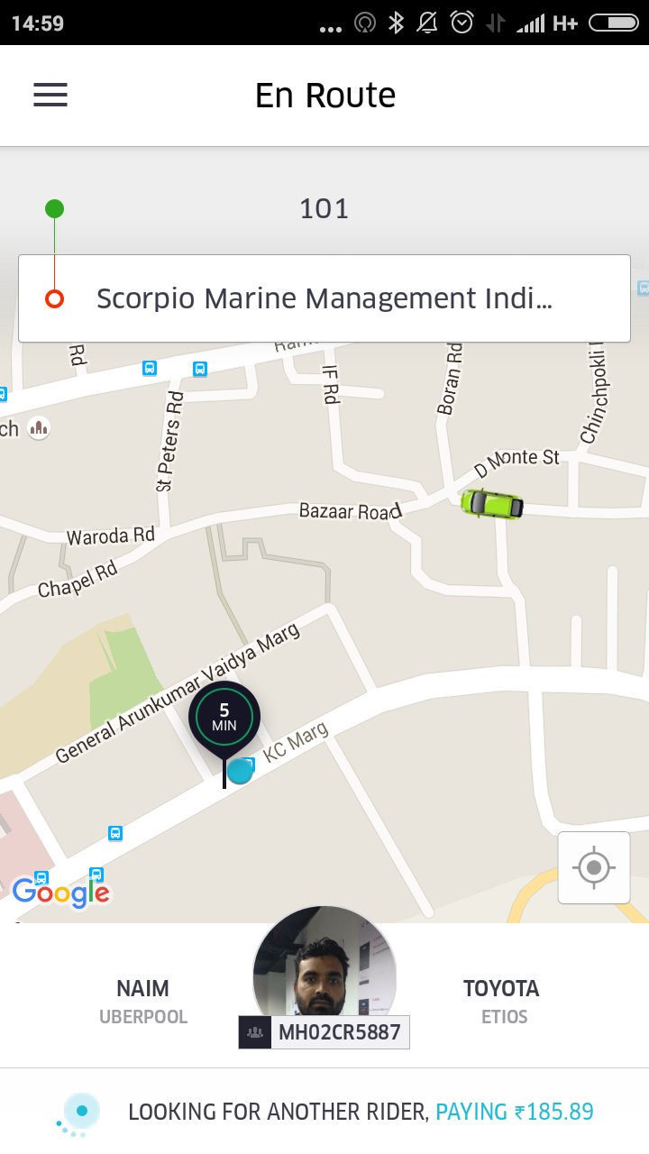 Mathieu Morand on Twitter: "@Uber_India navigation tool to be improved a lot. Every time drivers ...