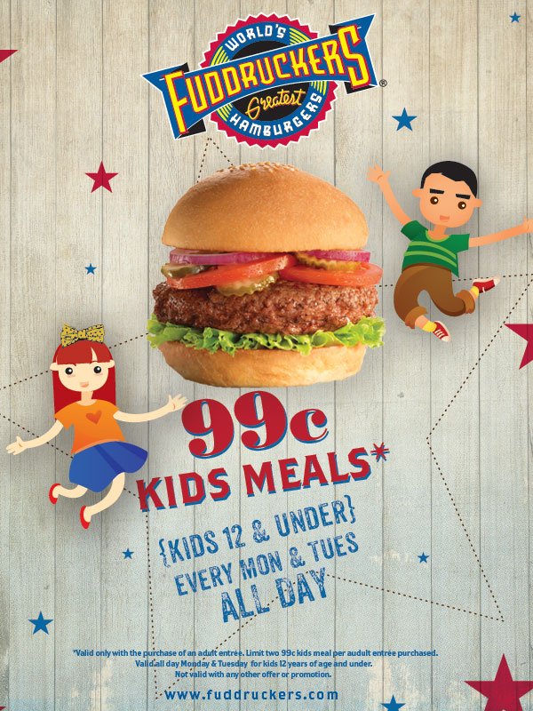 Fuddruckers Kids Menu
