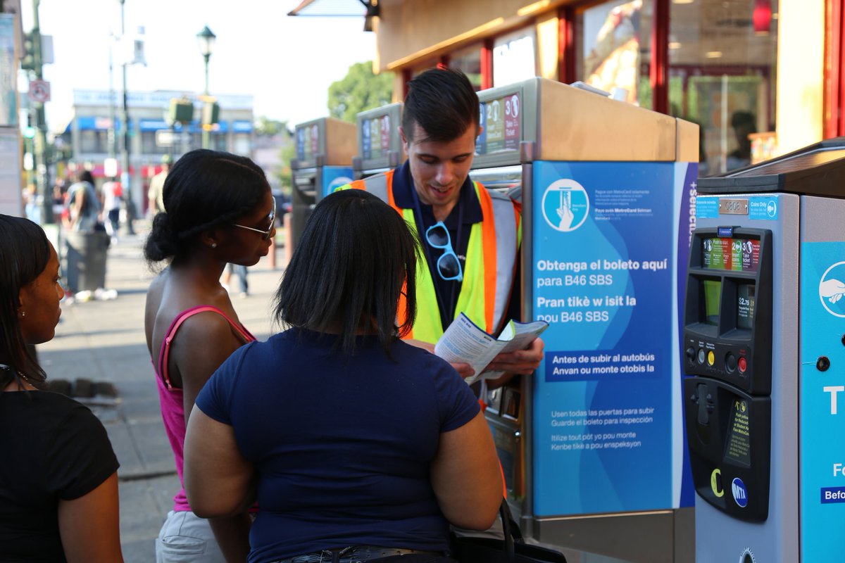 BK's busiest bus route was upgraded to SBS! DOT & MTA reps helped B46 ...