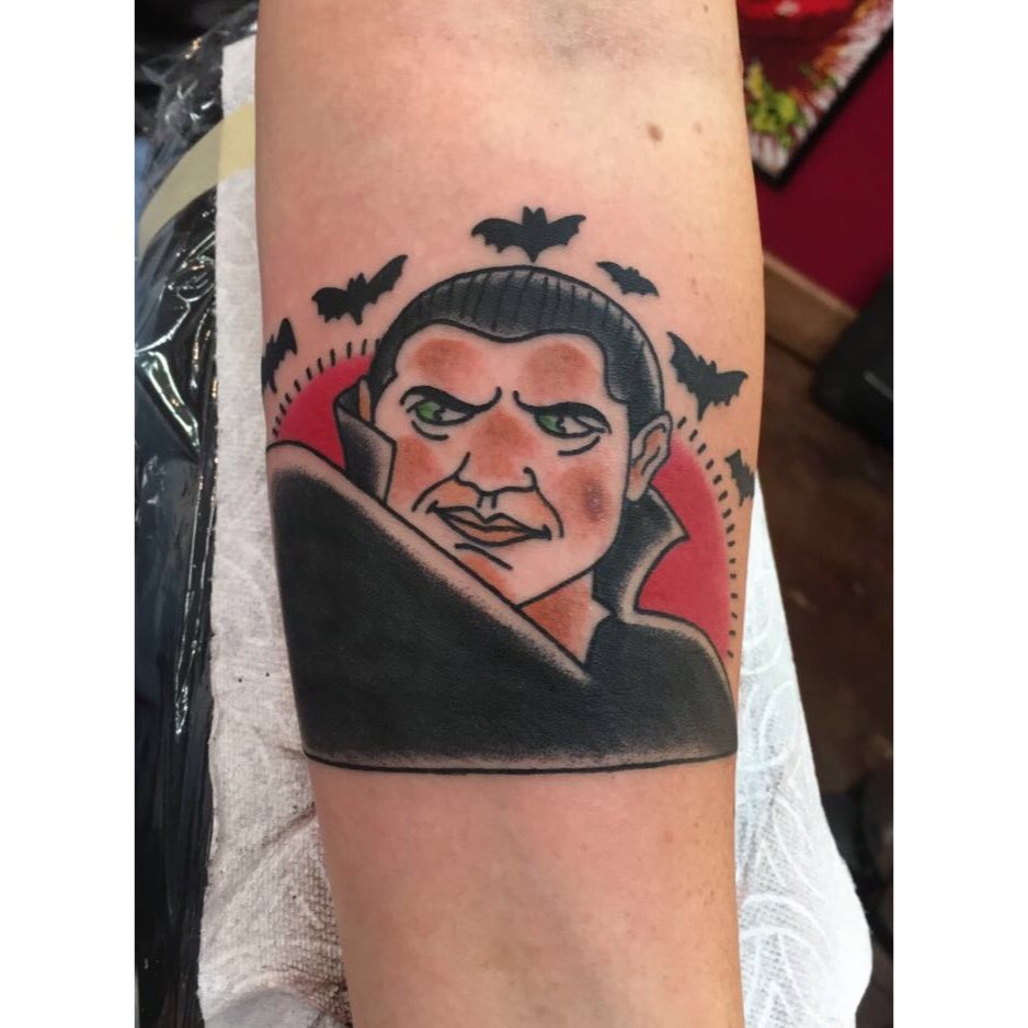 Traditional Male Vampire Tattoo