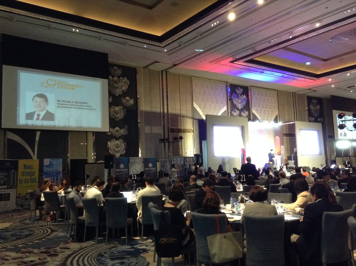 The Philippine Star on Twitter: "STAR Pres. Miguel G. Belmonte addresses 1st @bworldph business ...