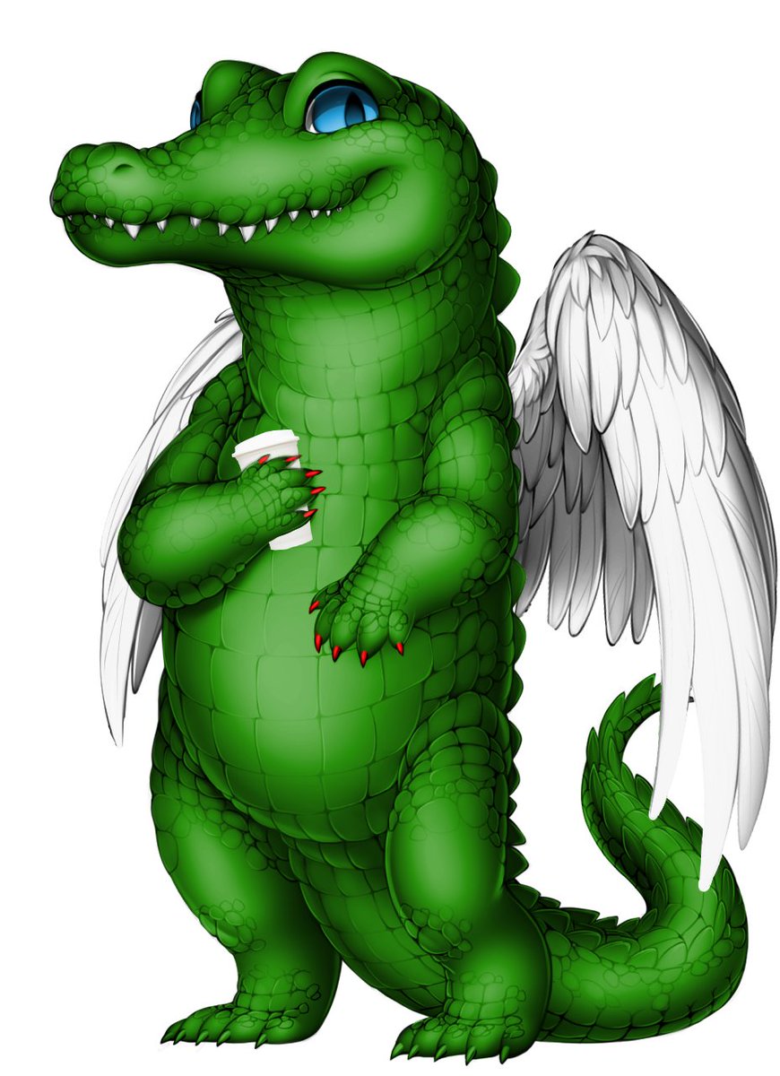 Animated Alligator With Wings