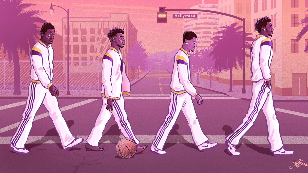 Cool artwork for some of the league's "Big Fours" [credit: @purehoop ...